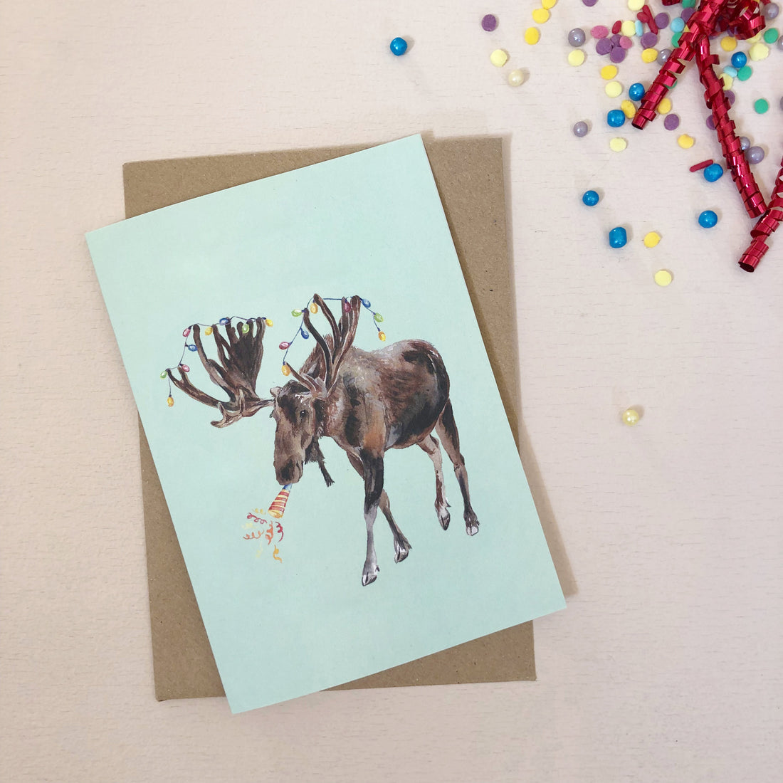 Birthday Moose Card – Katie Hipwell Design